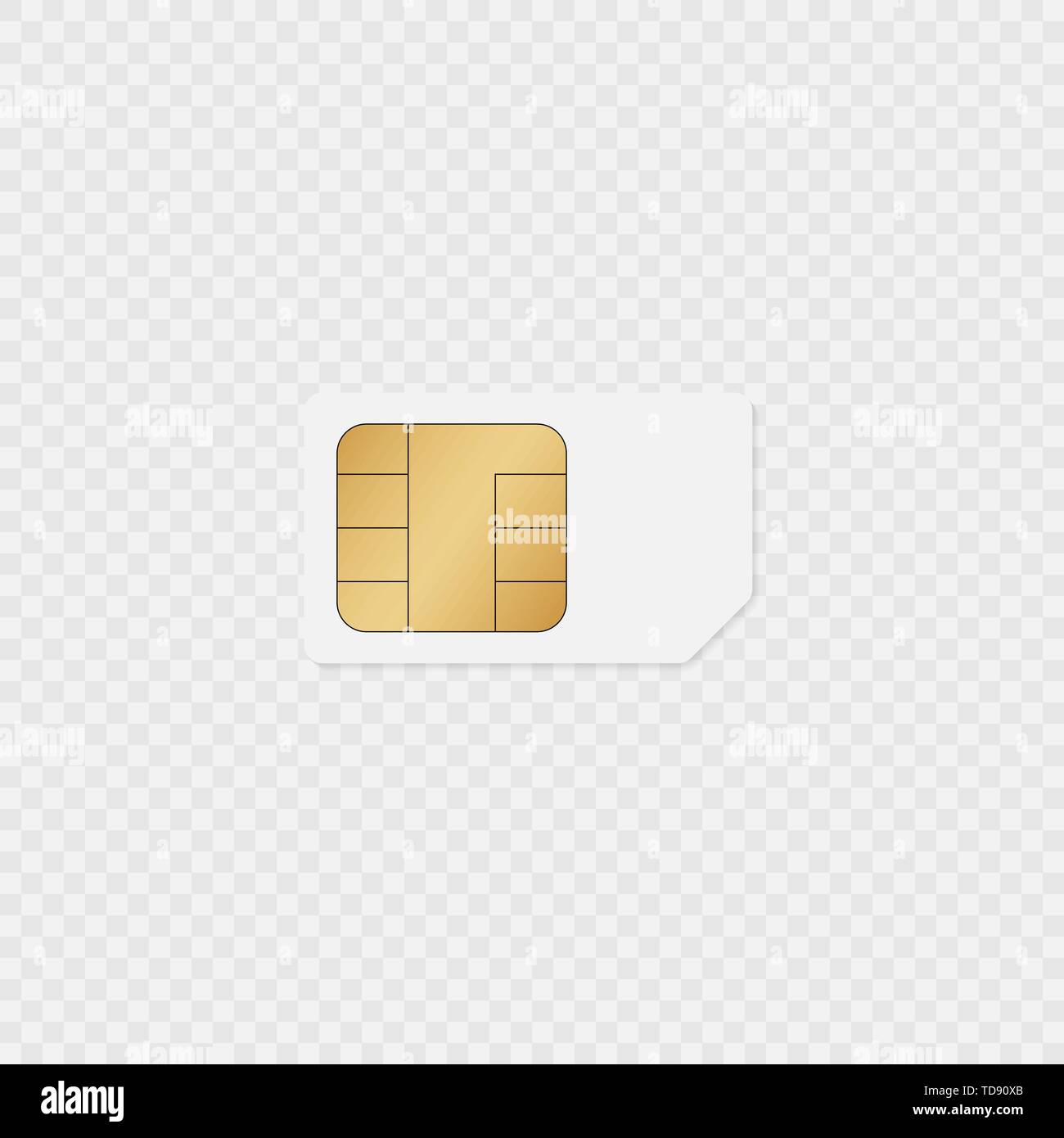 Sim card icon on transparent back. Vector eps10 Stock Vector Image ...