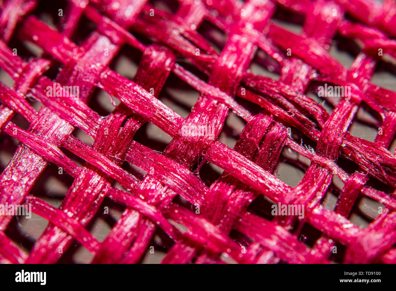 macro image of synthetic cloth fiber in magnification close up Stock ...