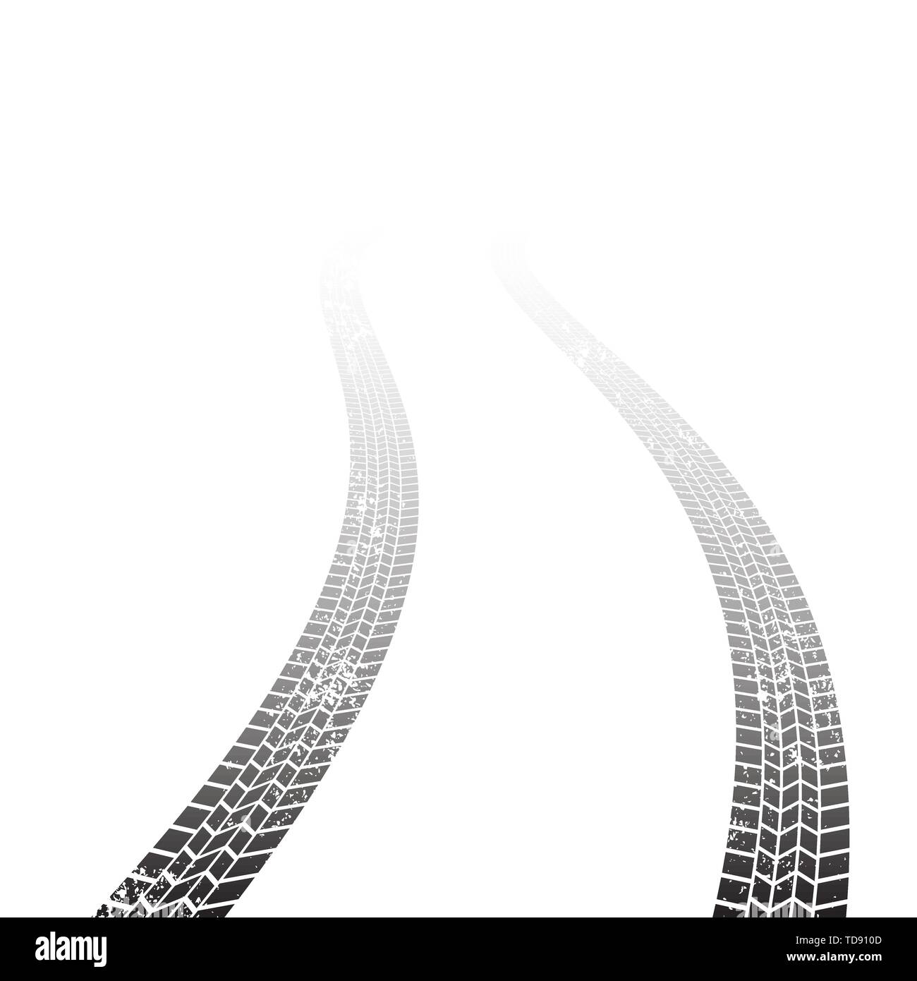 Tire track background isolated on white background Stock Vector Image ...