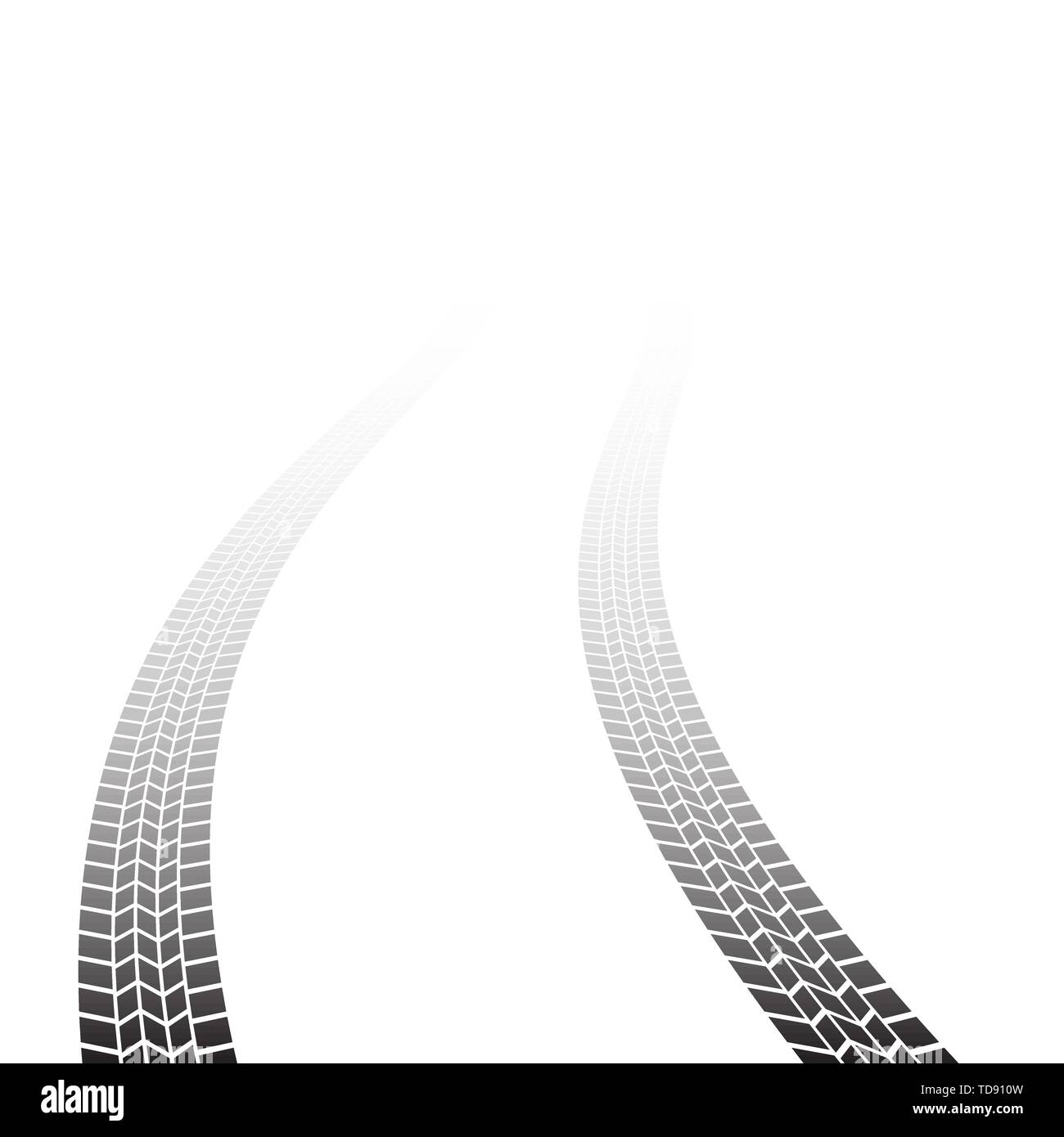 Tire track background isolated on white background Stock Vector Image ...