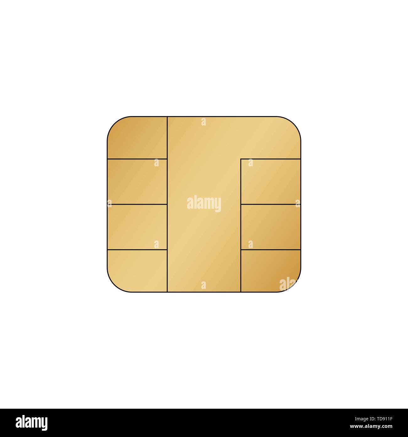Sim card chip isolated on white background Stock Vector Image & Art - Alamy