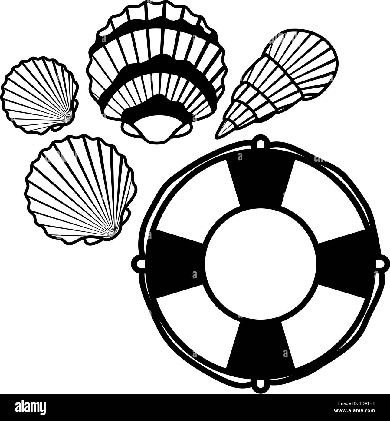 lifesaving float in white background Stock Vector Image & Art - Alamy