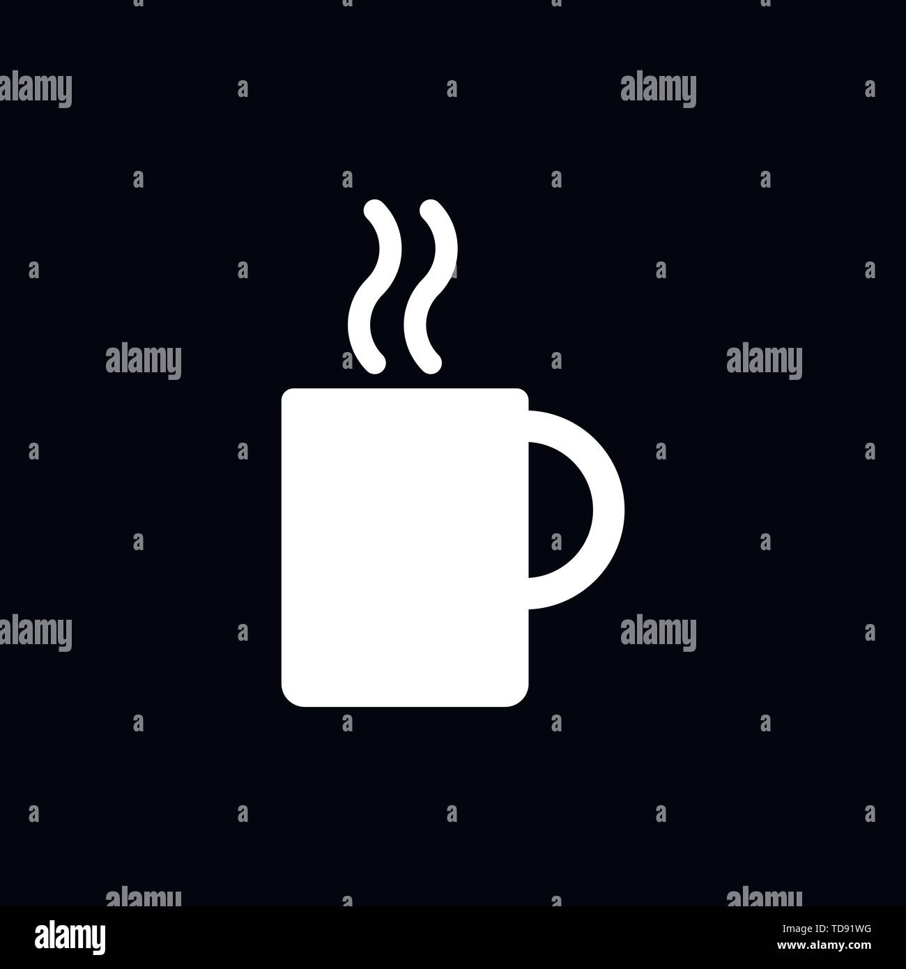 Coffee cup icon. Coffee drink vector symbol stock web illustration ...