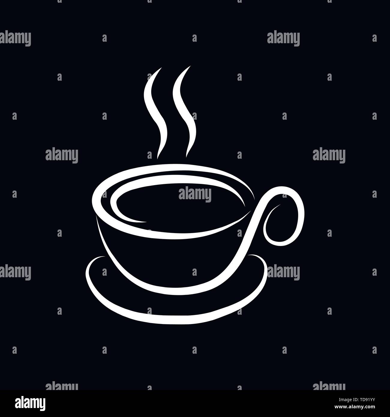 Coffee cup icon. Coffee drink vector symbol stock web illustration ...