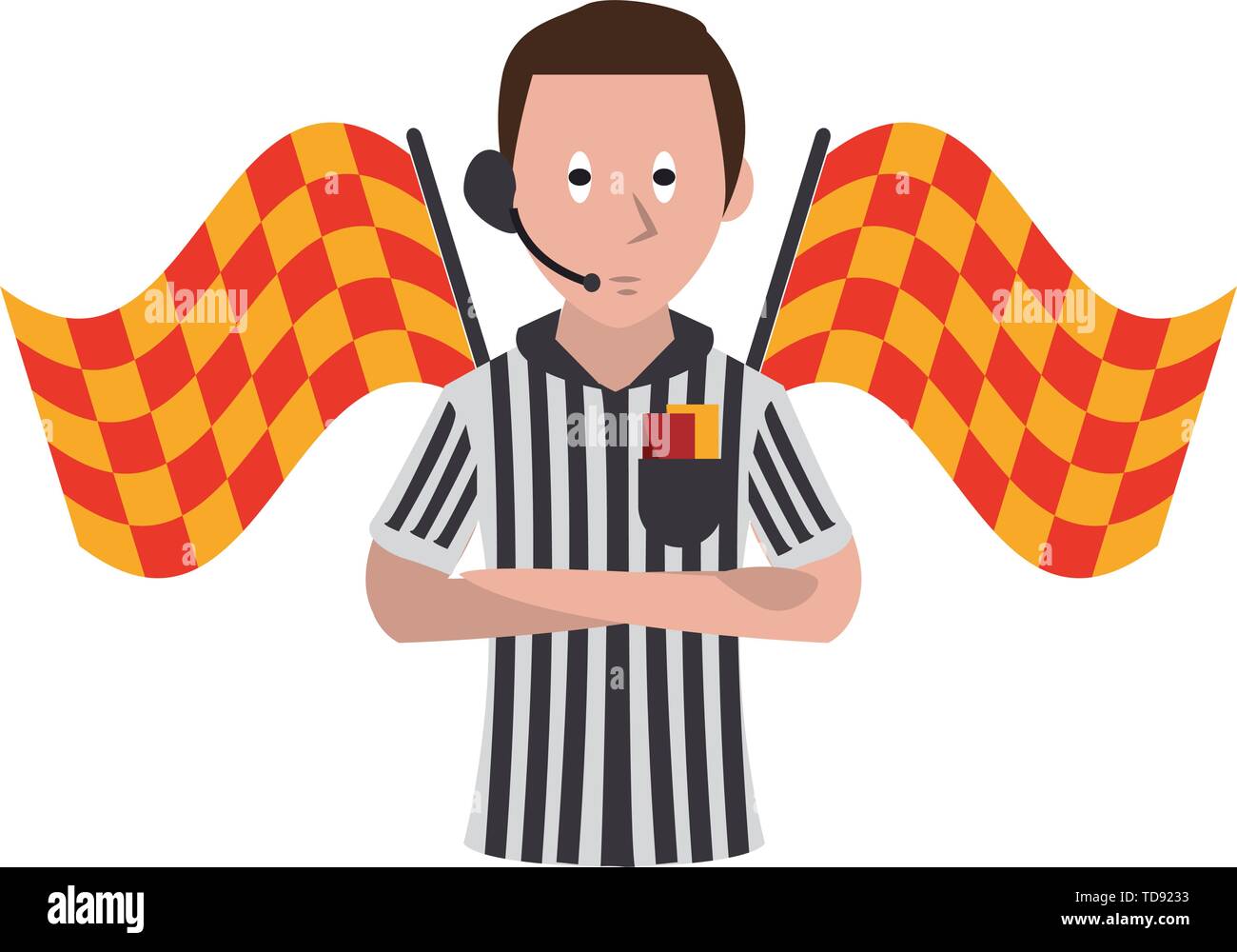 Soccer referee sport cartoons isolated Stock Vector Image & Art - Alamy