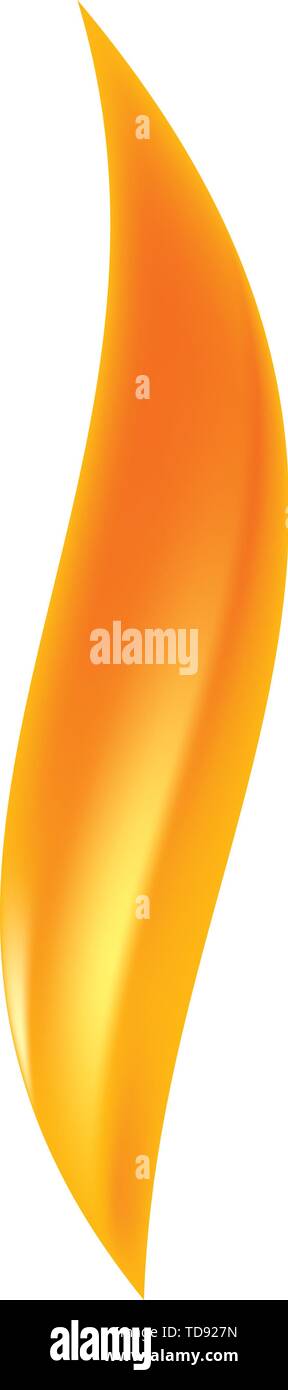 Vector illustration. Vertical flame isolated. Stylized geometric and ...