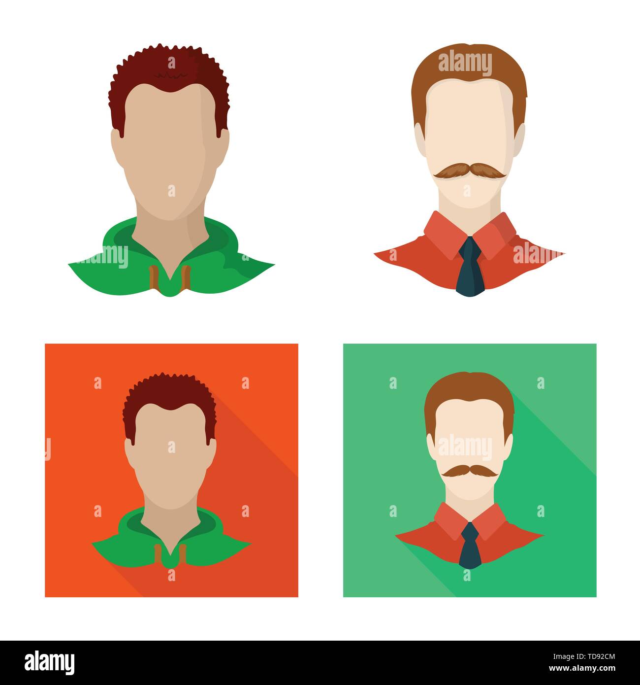 Vector illustration of professional and photo sign. Set of professional ...