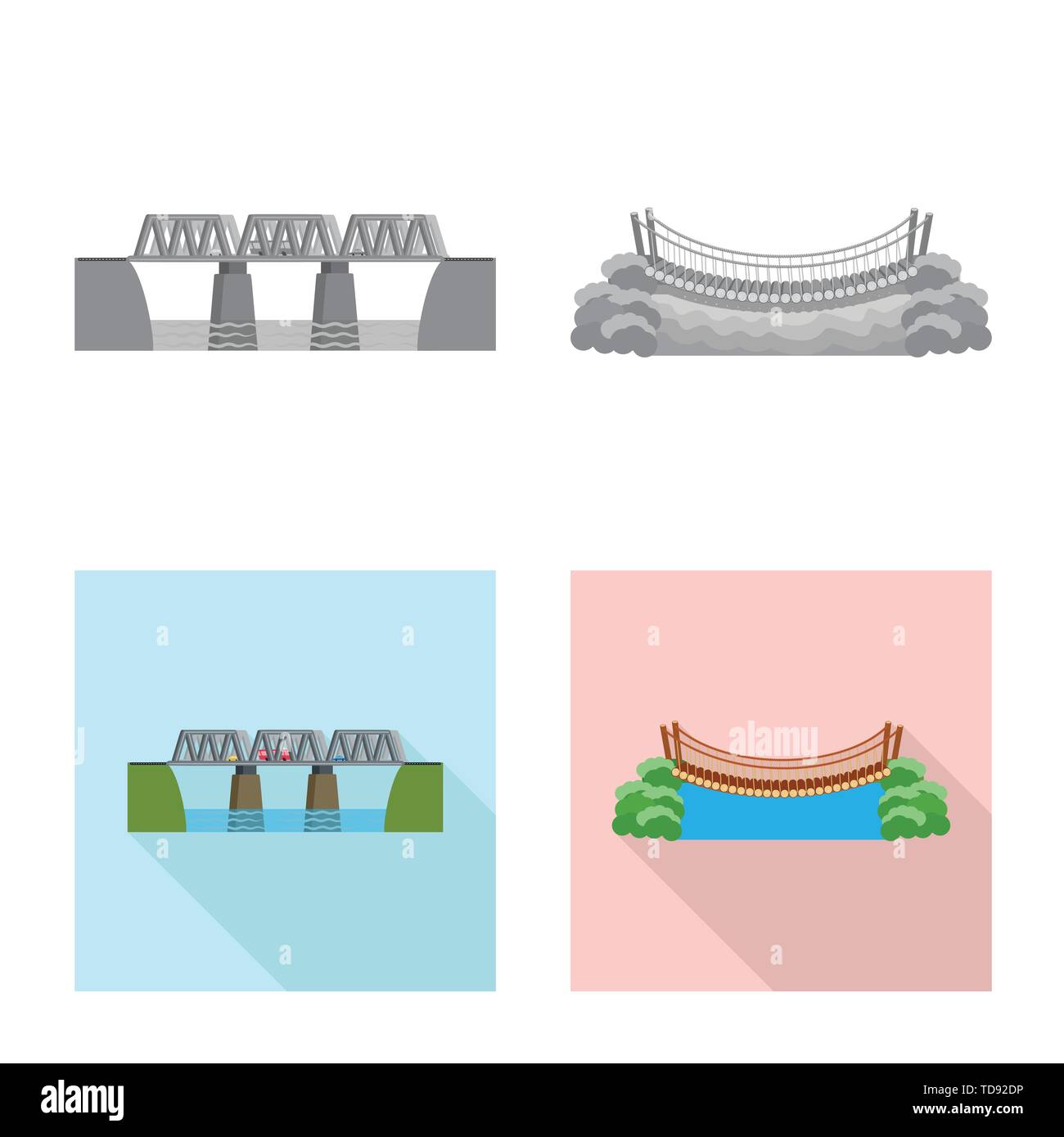 Vector Illustration Of Connection And Design Logo Set Of Connection And Side Stock Vector