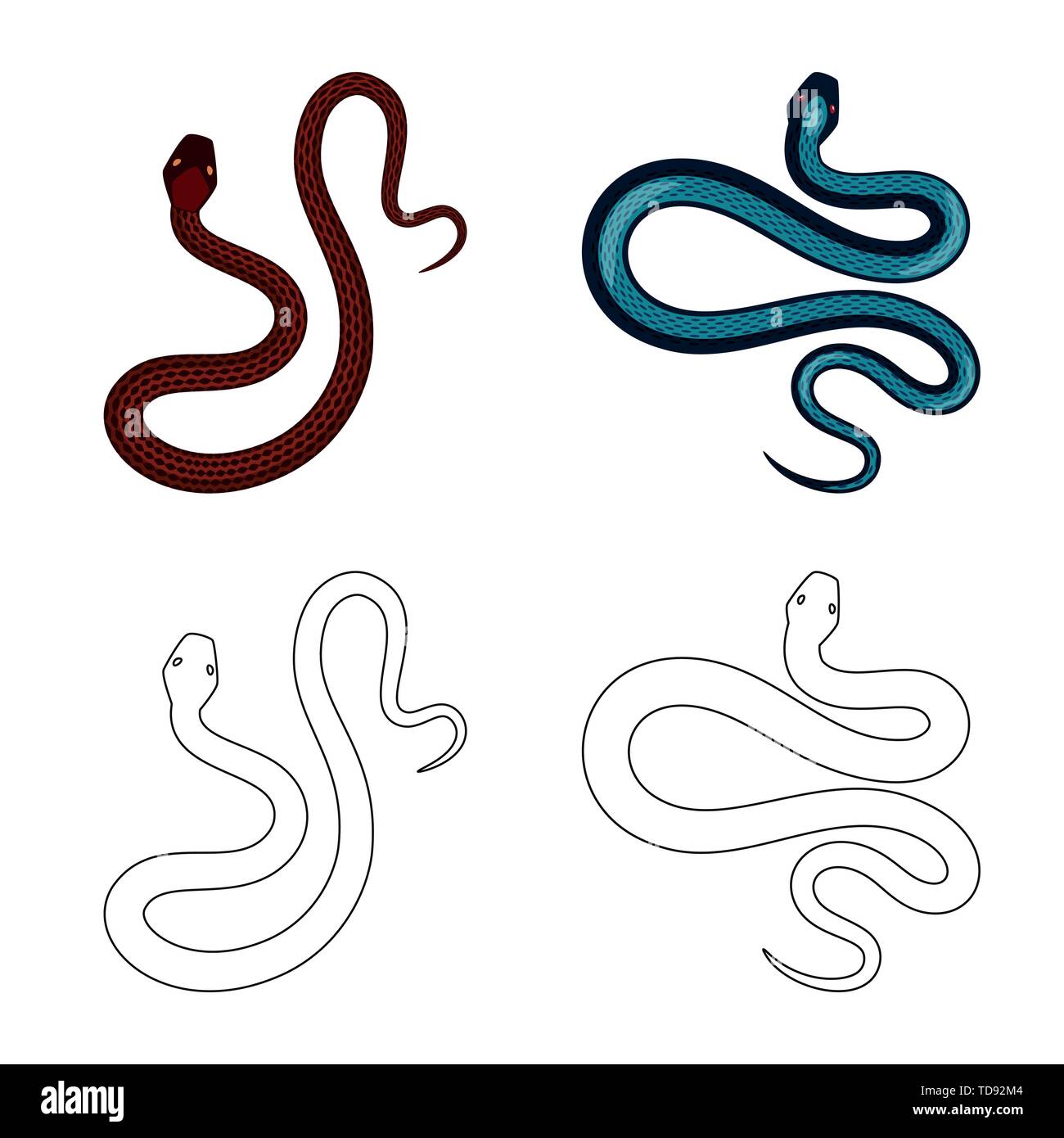 Vietnam snake Stock Vector Images - Alamy