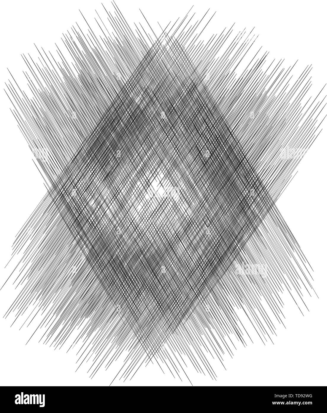 Random edgy lines parallel and intersecting fashion. Random geometric ...