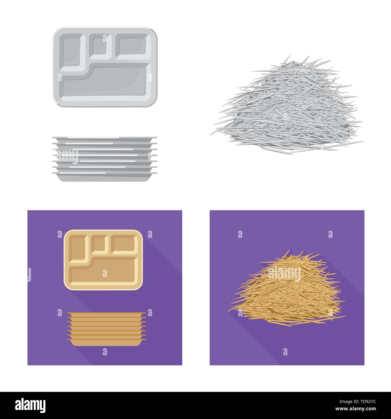 Sugarcane bagasse Stock Vector Images - Alamy