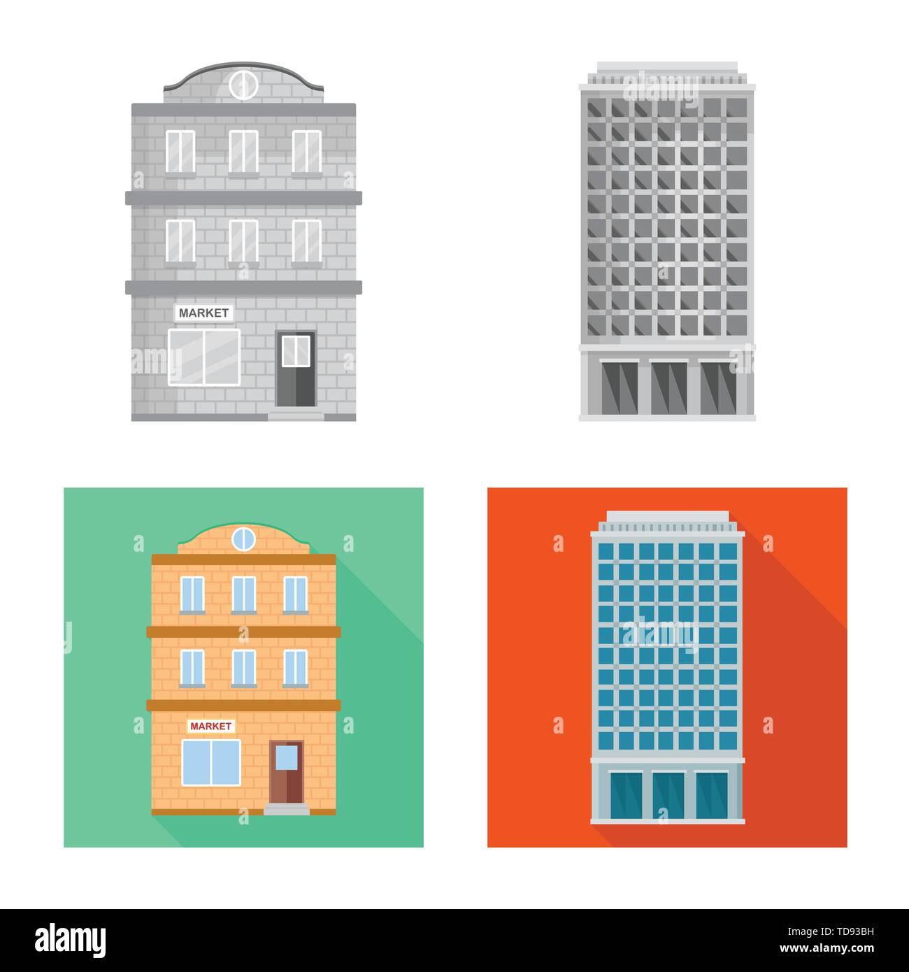 House skyscraper pane residential Cut Out Stock Images & Pictures - Alamy