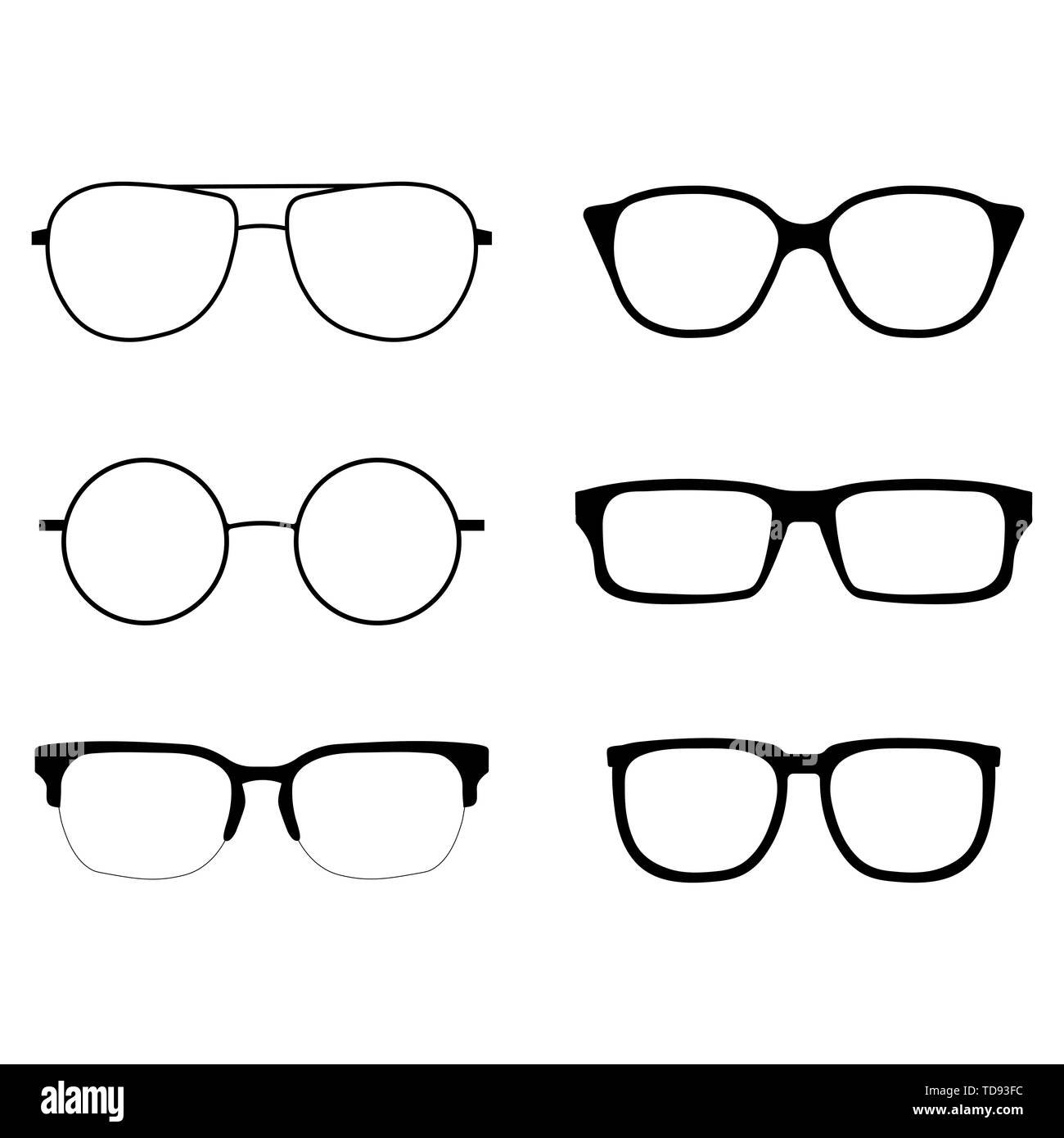 Eye icons on round Stock Vector Images - Alamy