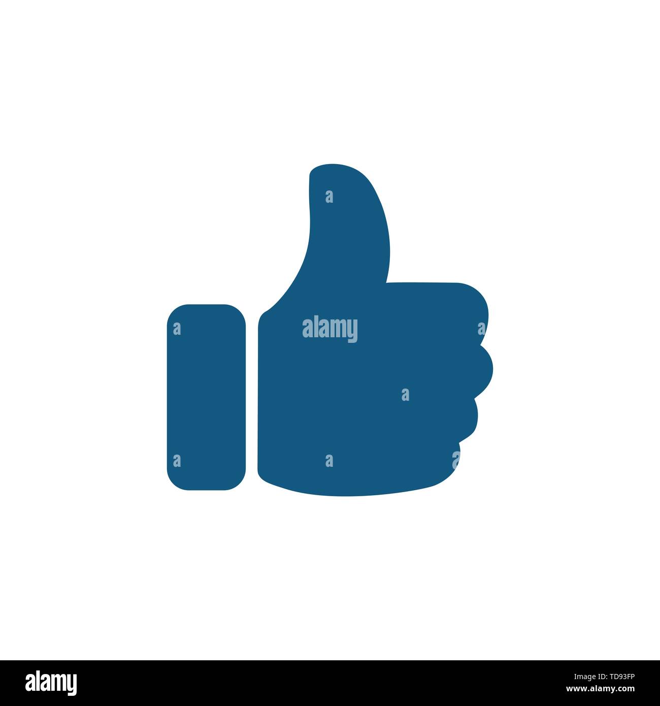 Thumb up sign icon isolated on white background Stock Vector Image ...