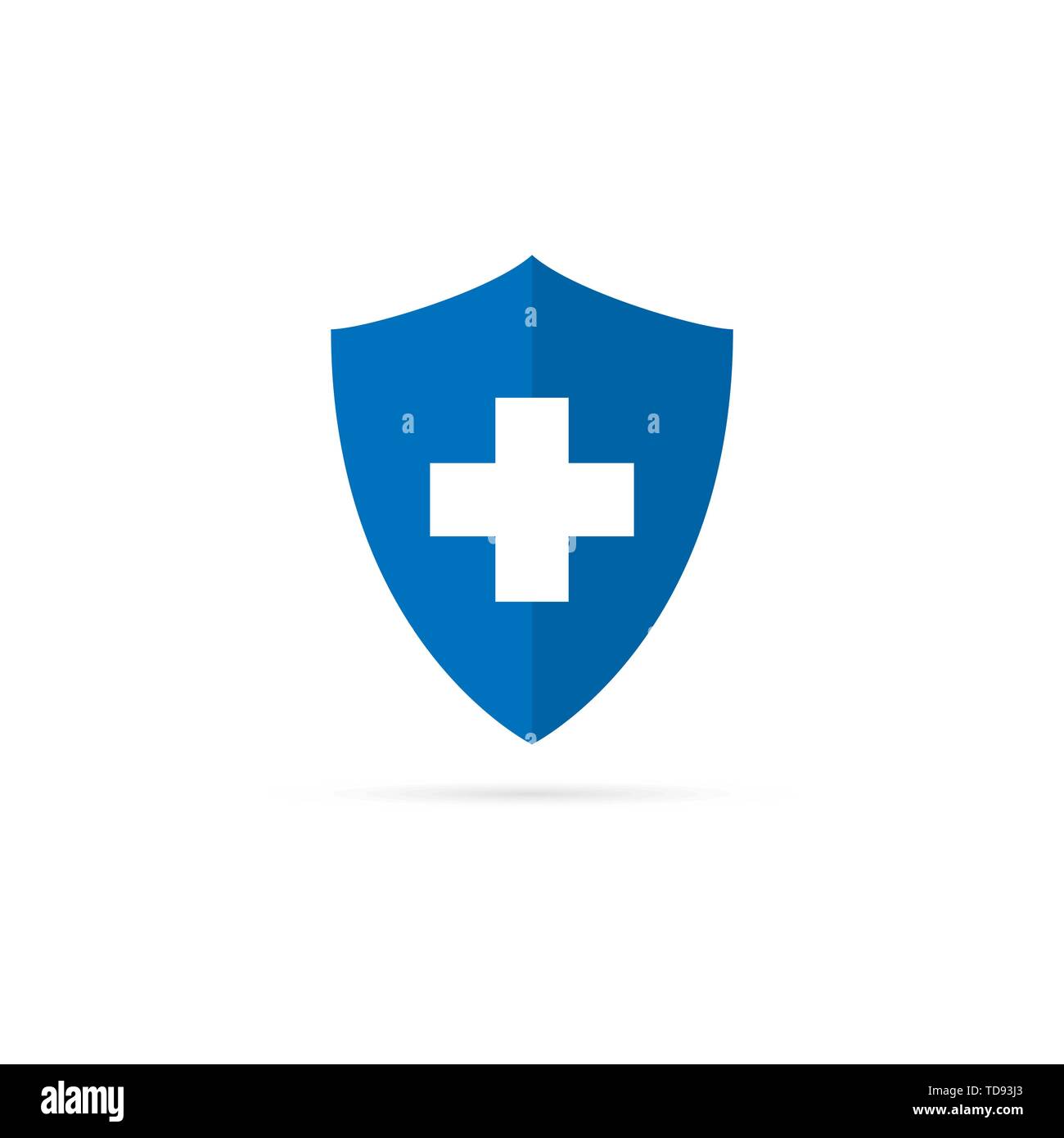 Medical shield icon with shadow. Vector eps10 Stock Vector Image & Art ...