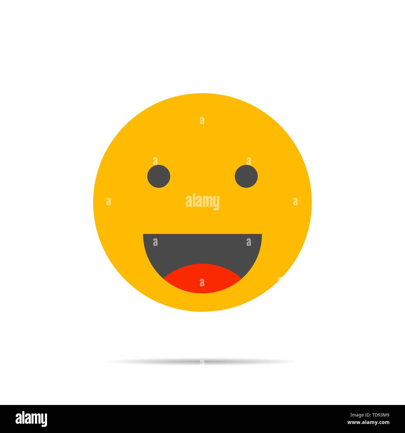 Smile face icon laugh. vector eps10 illustration Stock Vector Image ...