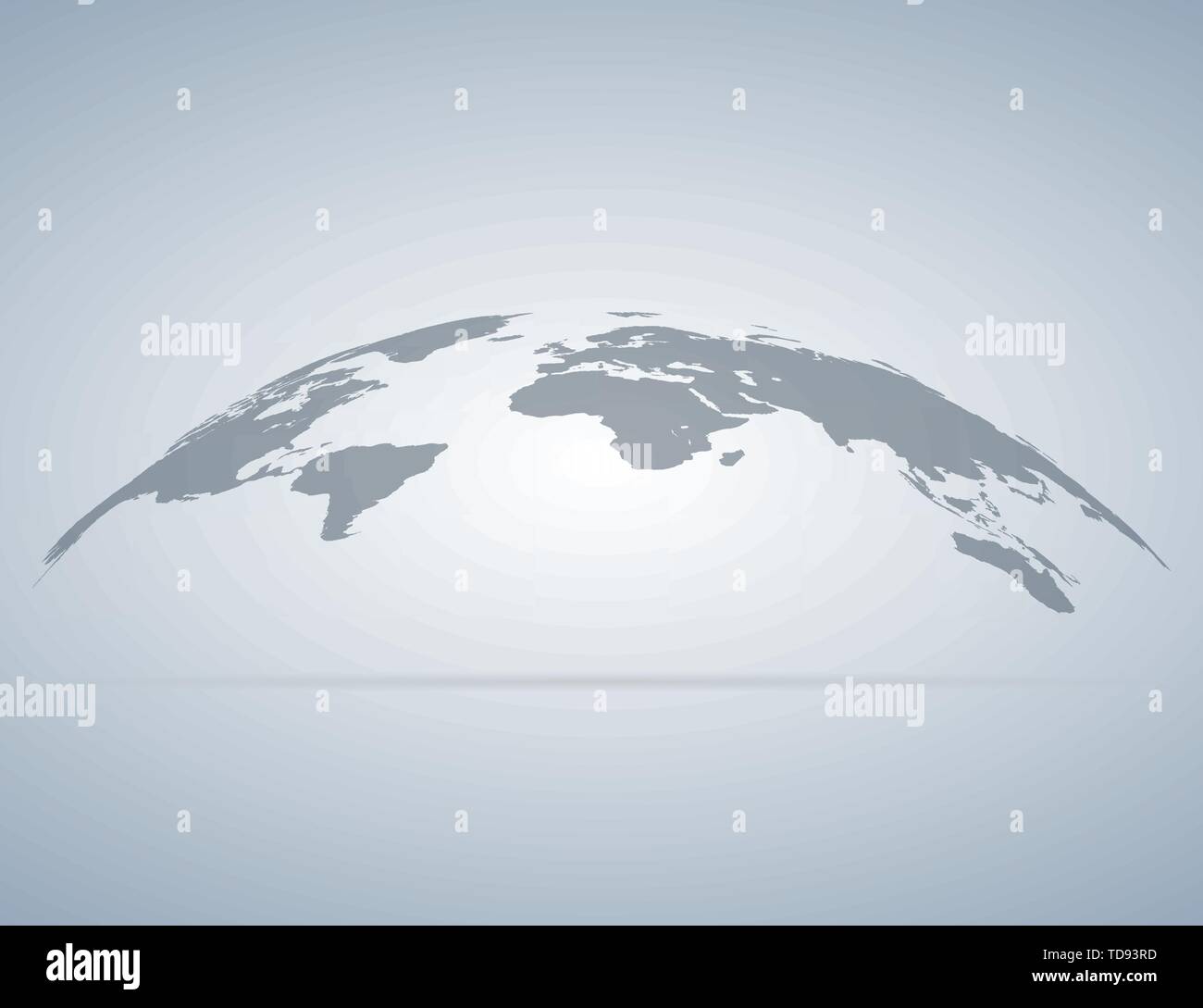 World map globe with shadow. Vector eps10 Stock Vector Image & Art - Alamy