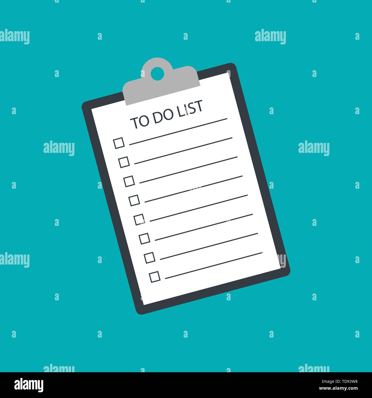To do list paper list. Vector eps10 Stock Vector Image & Art - Alamy