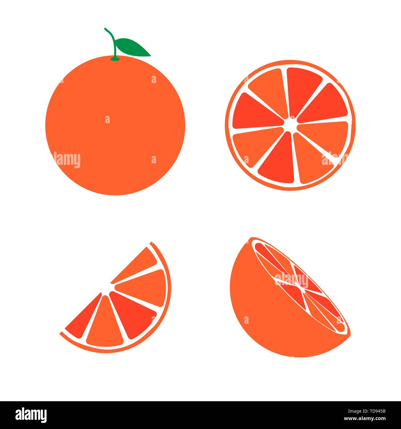 Grapefruit icon symbol set. Vector eps10 illustration Stock Vector ...