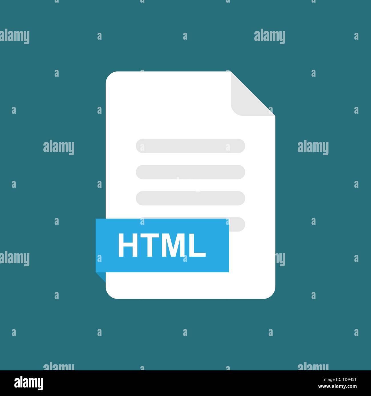 html format file icon symbol. Vector eps10 Stock Vector Image & Art - Alamy