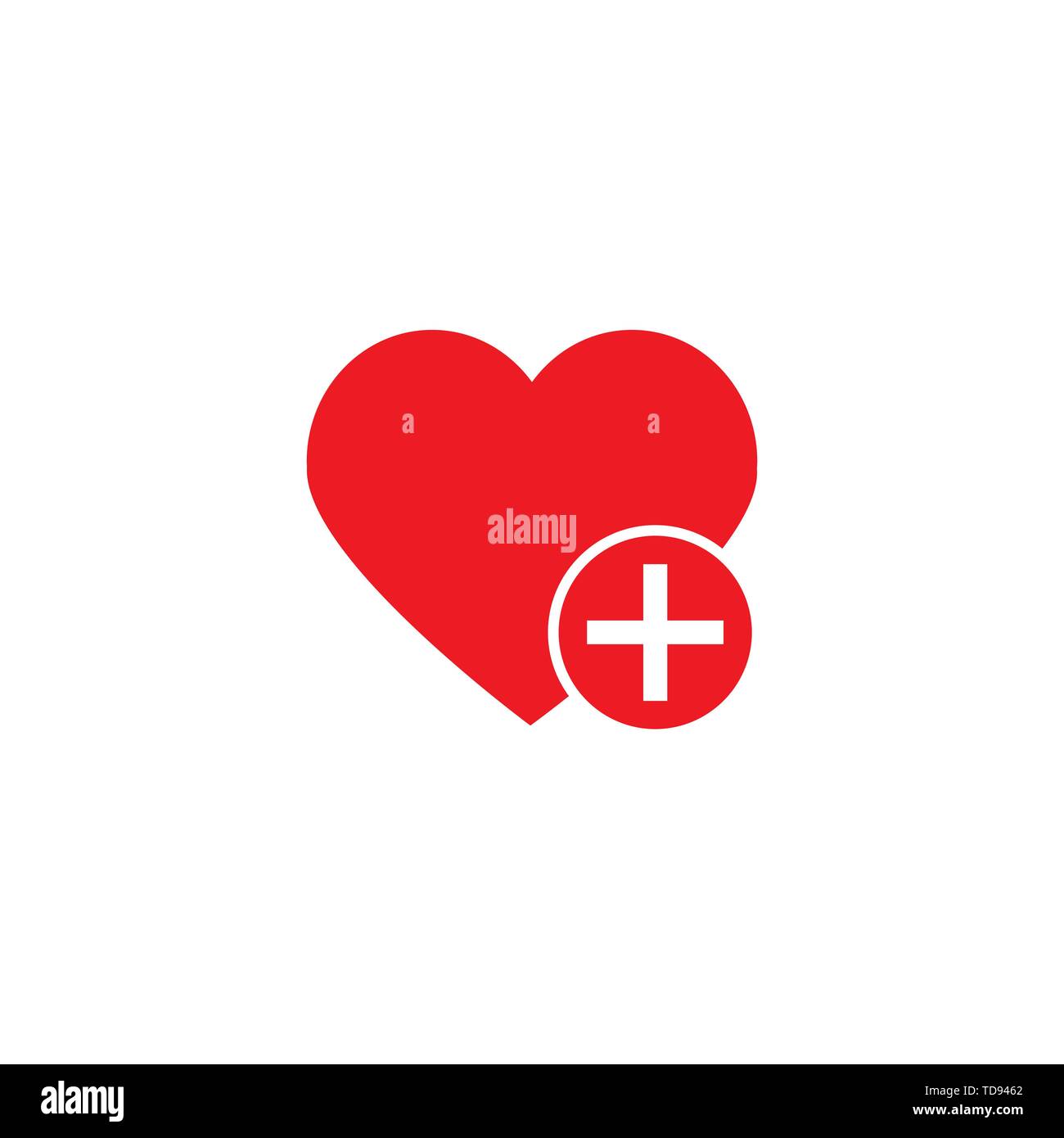 Heart outline symbol plus sign High Resolution Stock Photography and ...
