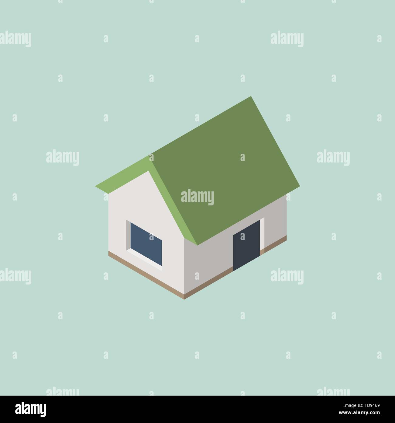 Isometric home house icon. Vector eps10 illustration Stock Vector Image ...