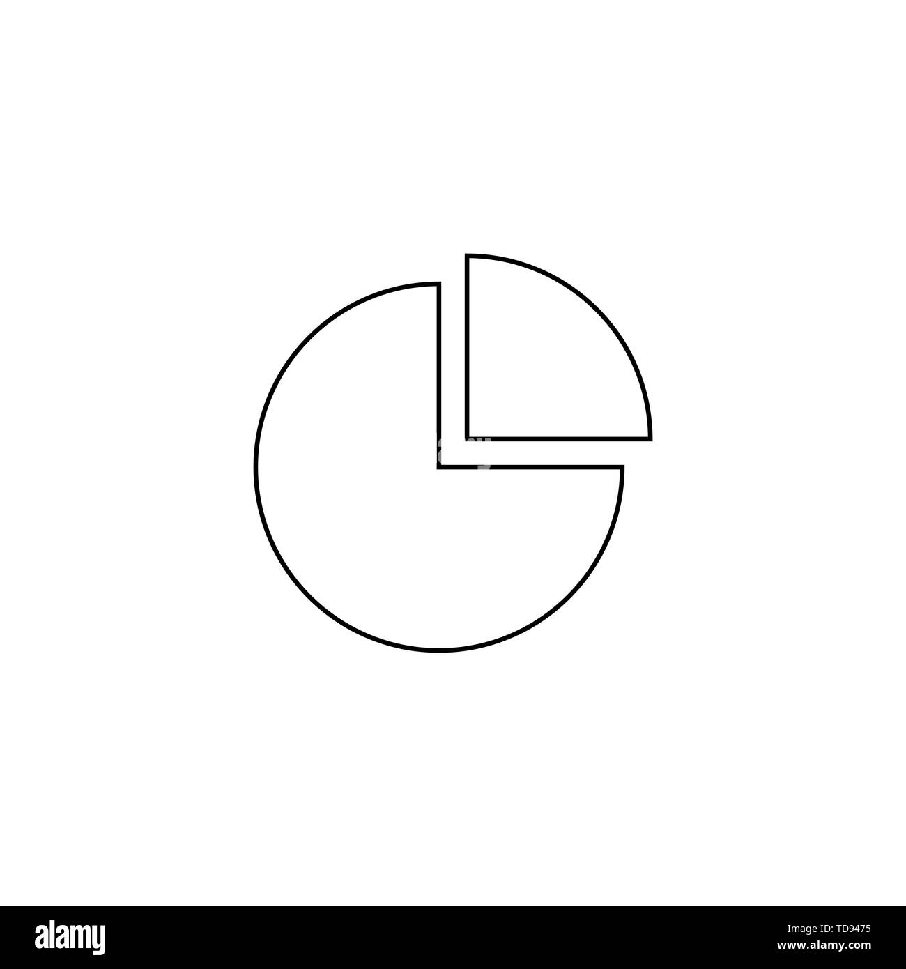 payment in installments icon. Graph pie circle line style Stock Vector ...