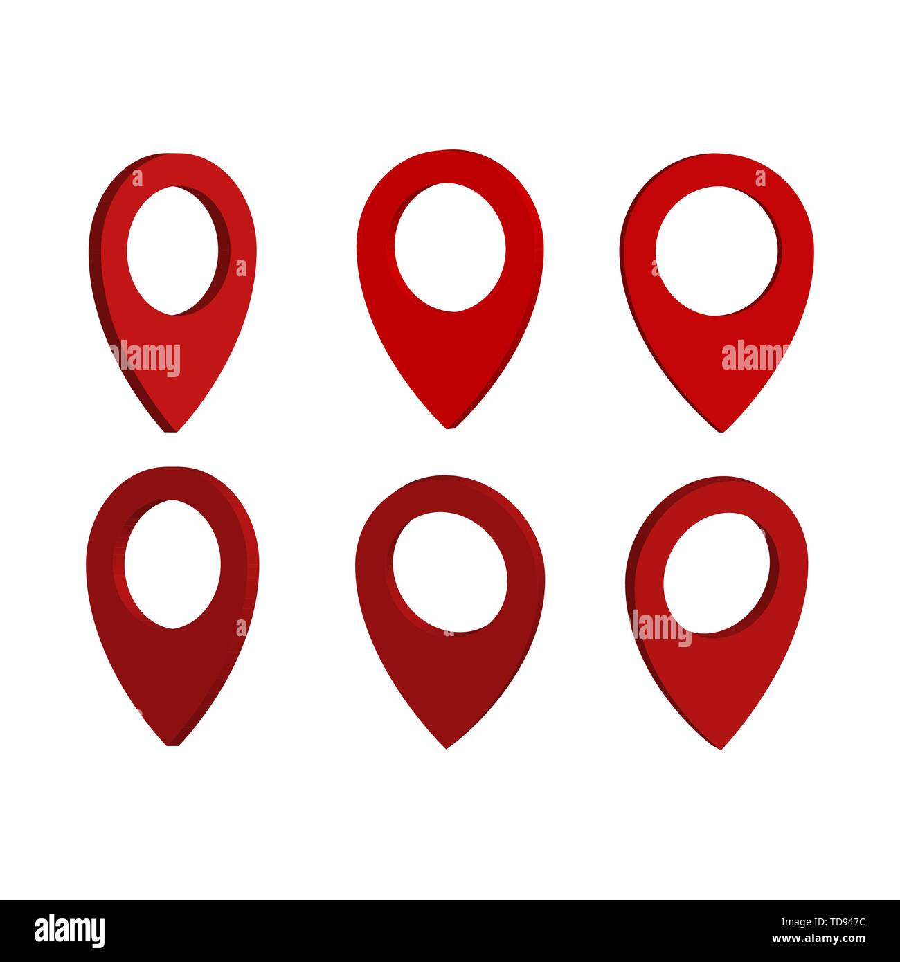 Pointer icon 3d set. Vectro eps10 illustration Stock Vector Image & Art ...