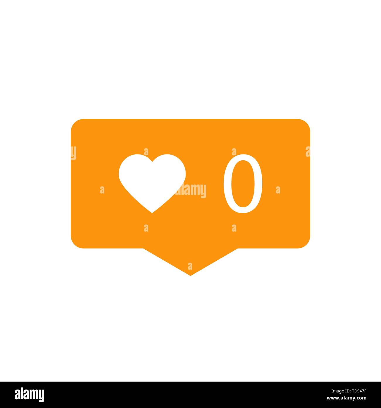 Like icon symbol with heart simple design Stock Vector Image & Art - Alamy