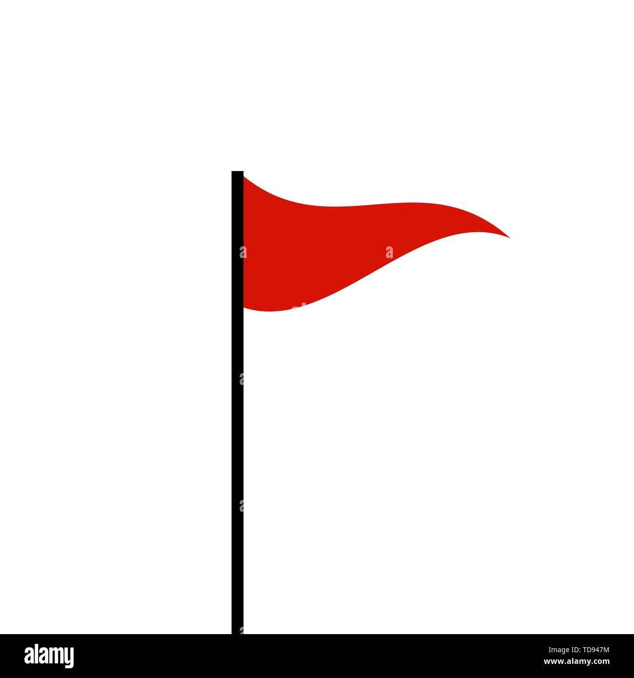 Red flag marker icon symbol. Vector eps10 Stock Vector Image & Art - Alamy