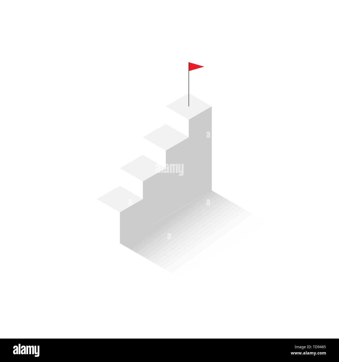 3d isometric column graph illustration. Vector eps10 Stock Vector Image ...