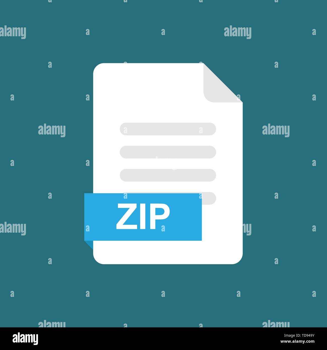 zip format file icon symbol. Vector eps10 Stock Vector Image & Art - Alamy