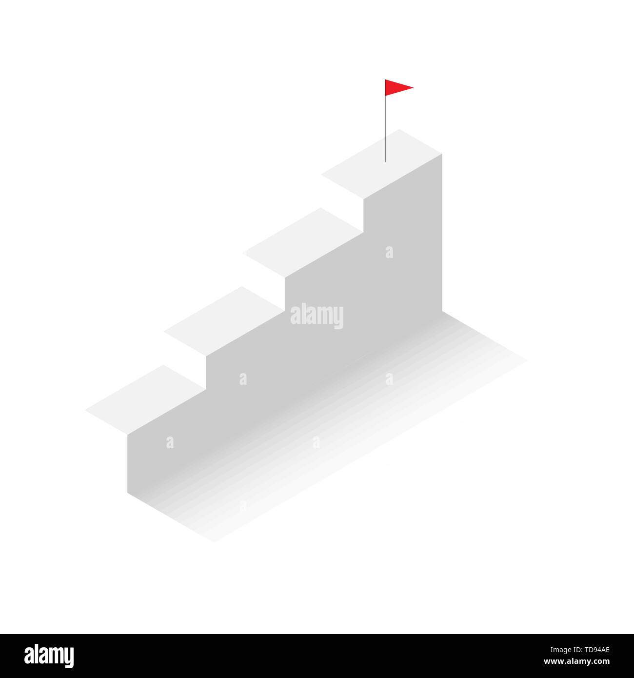 3d isometric column graph illustration. Vector eps10 Stock Vector Image ...