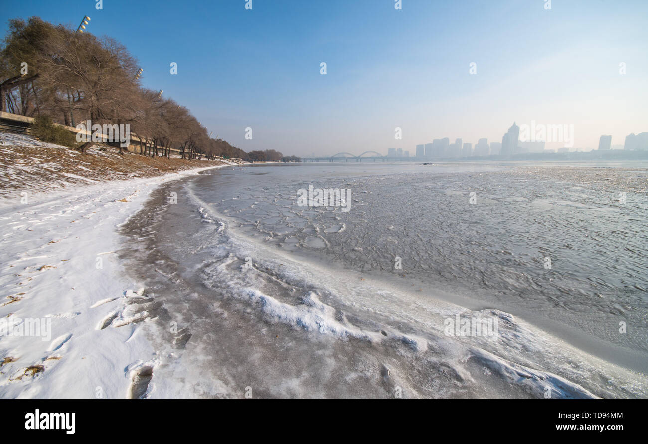 Snow view of Harbin Stock Photo - Alamy