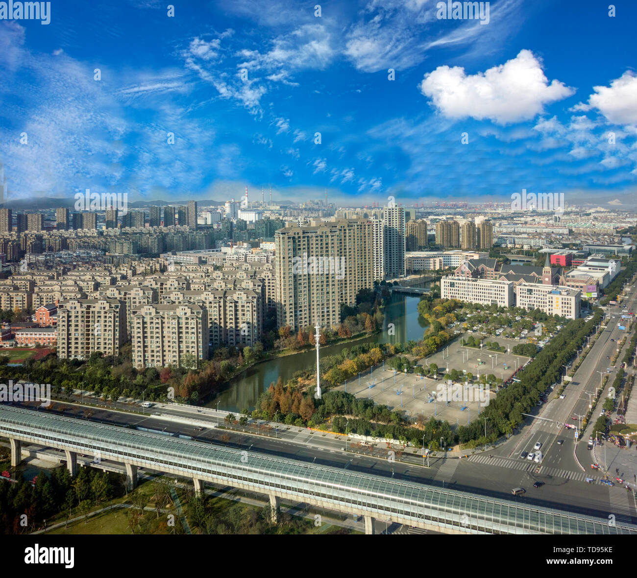 Beilun City Building, Ningbo Stock Photo - Alamy