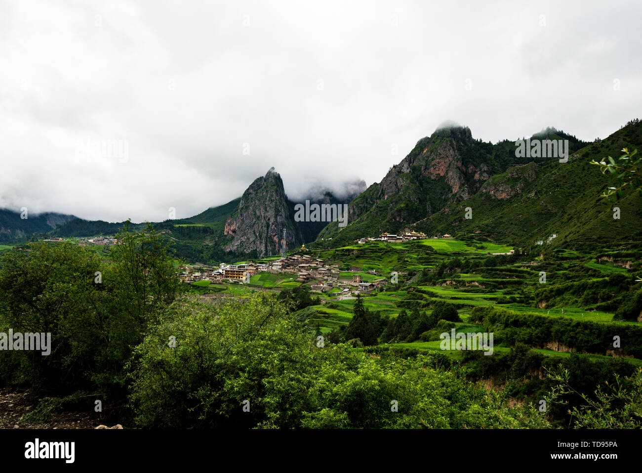 Scenery of Zagana, Gannan Stock Photo - Alamy