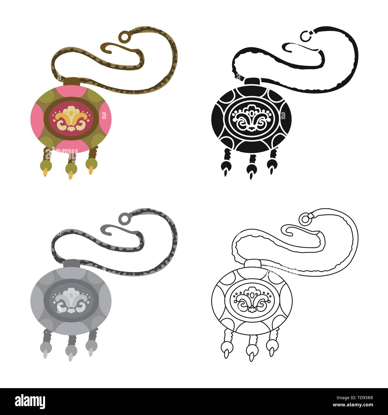 Vector design of Georgian and amulet logo. Collection of Georgian and ...