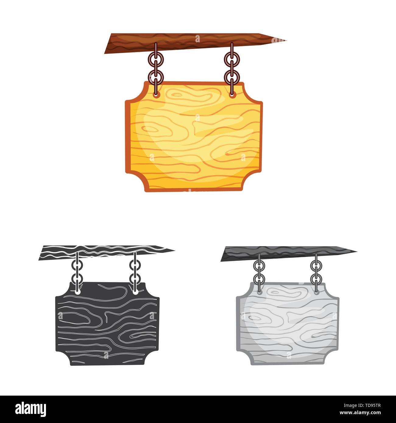 suspension,banner,board,old,blank,handmade,signboard,wood,material ...