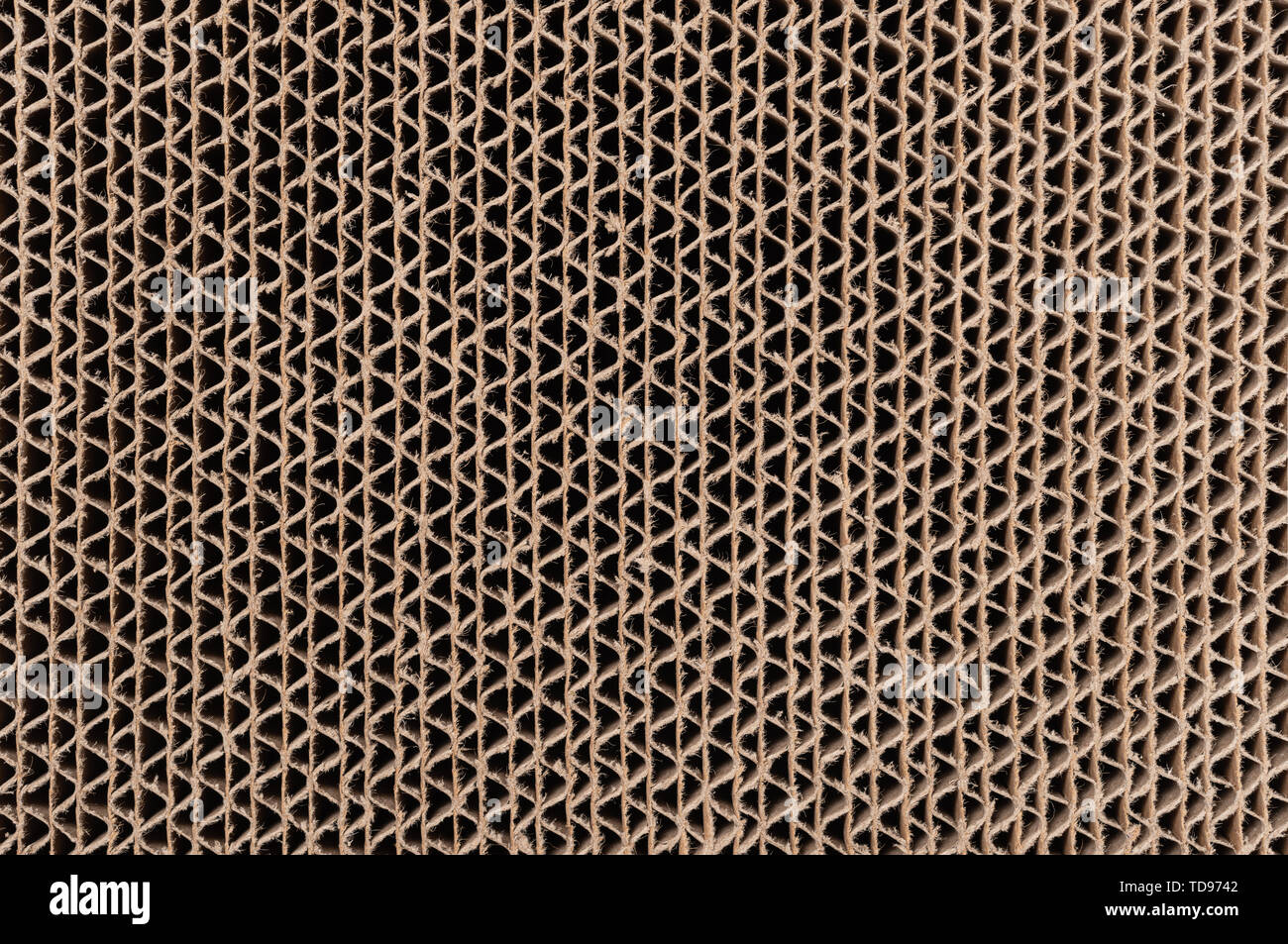 Cross Section Of Cardboard Corrugated Pattern As Baskground And Texture
