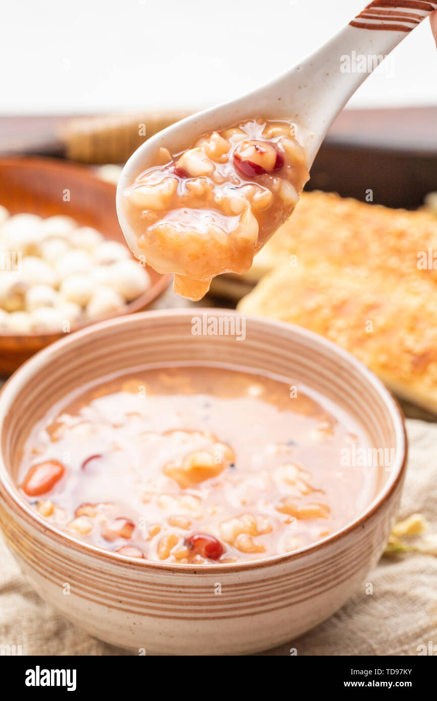 Coarse grain porridge Stock Photo - Alamy