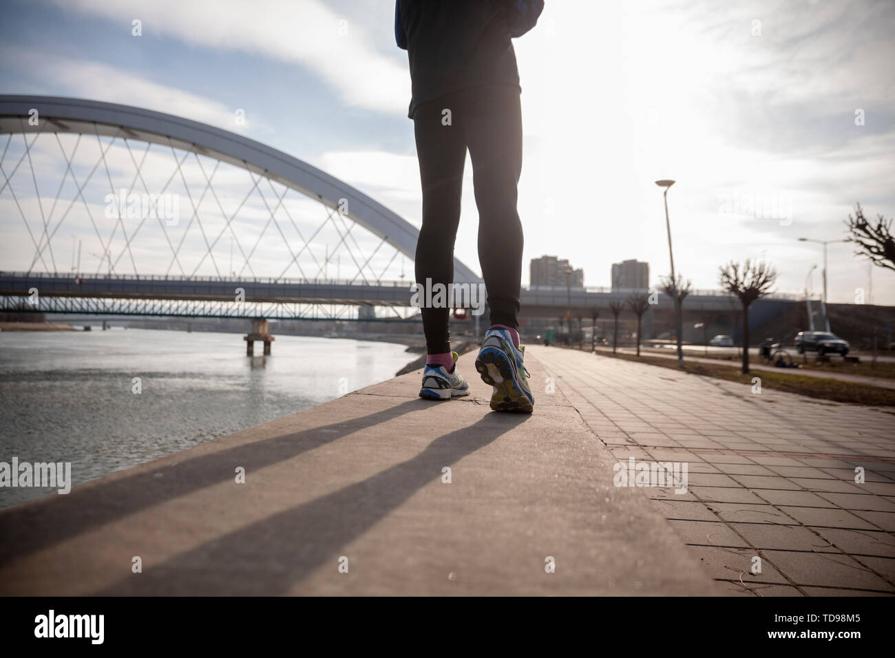 Young man from back running hi-res stock photography and images - Alamy