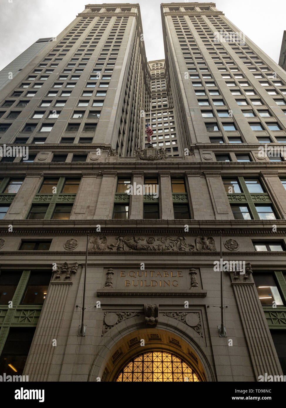 Equitable Building a 40-story office building in New York City, located ...