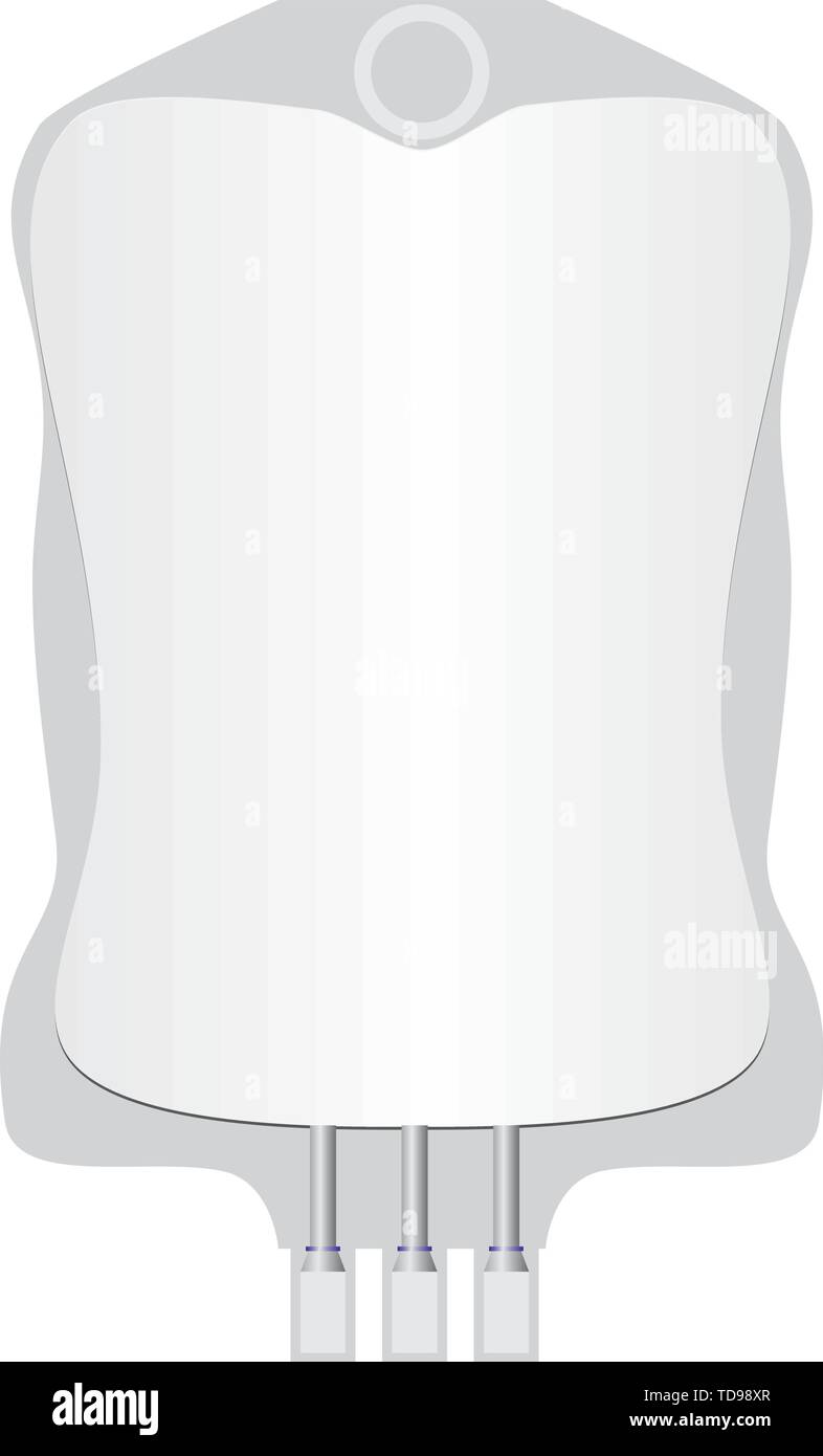 Plastic container for blood transfusion. Blood plasma container Stock ...