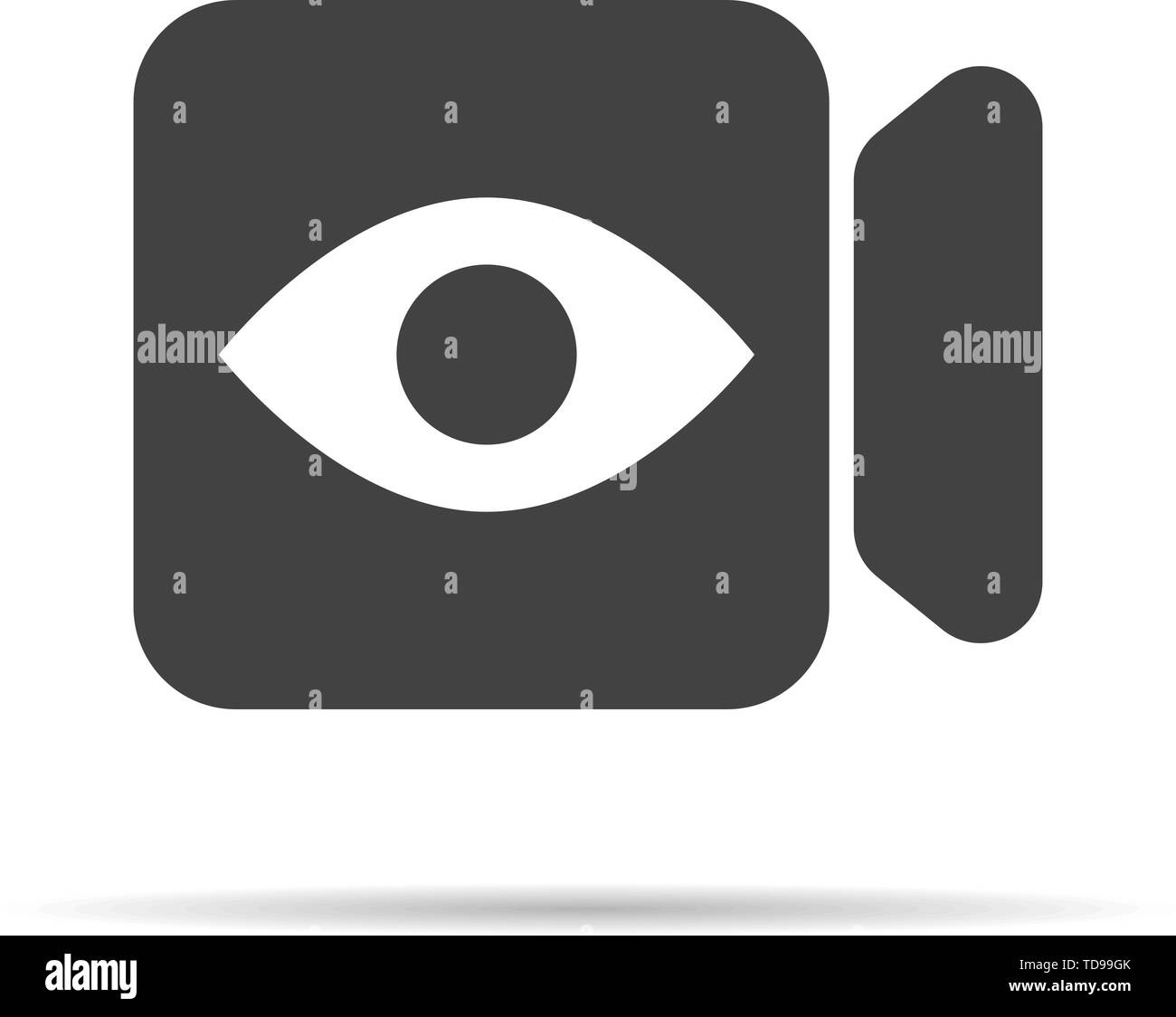 Live camera icon isolated on white back Stock Vector Image & Art - Alamy