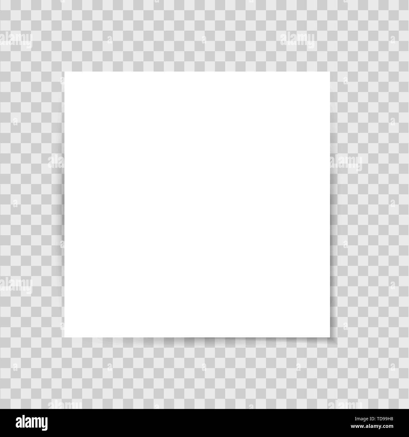 List sticker paper with shadow. Vector illustration Stock Vector Image ...