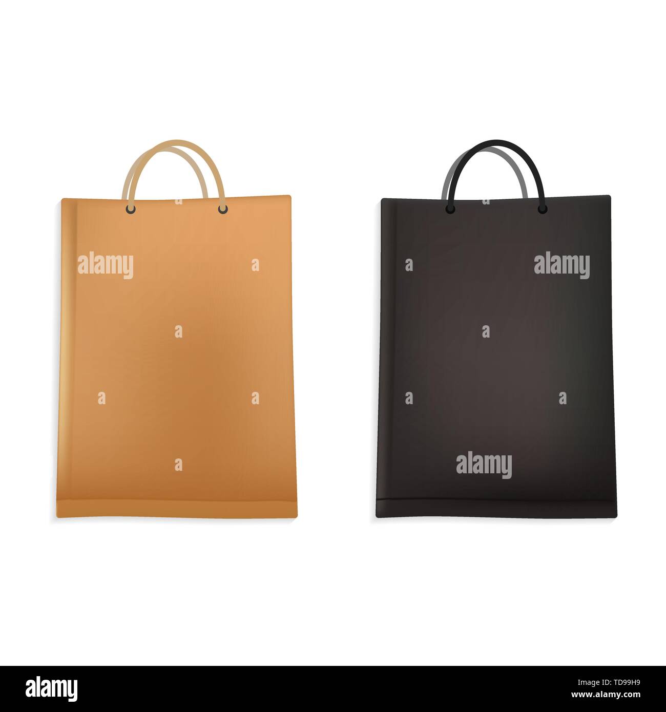 Mock up paper packet with shadow. Vector Stock Vector Image & Art - Alamy