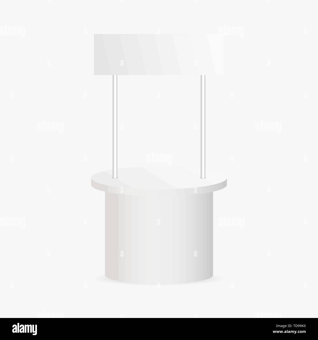 Promotion counter mock up with shadow. Vector Stock Vector Image & Art ...