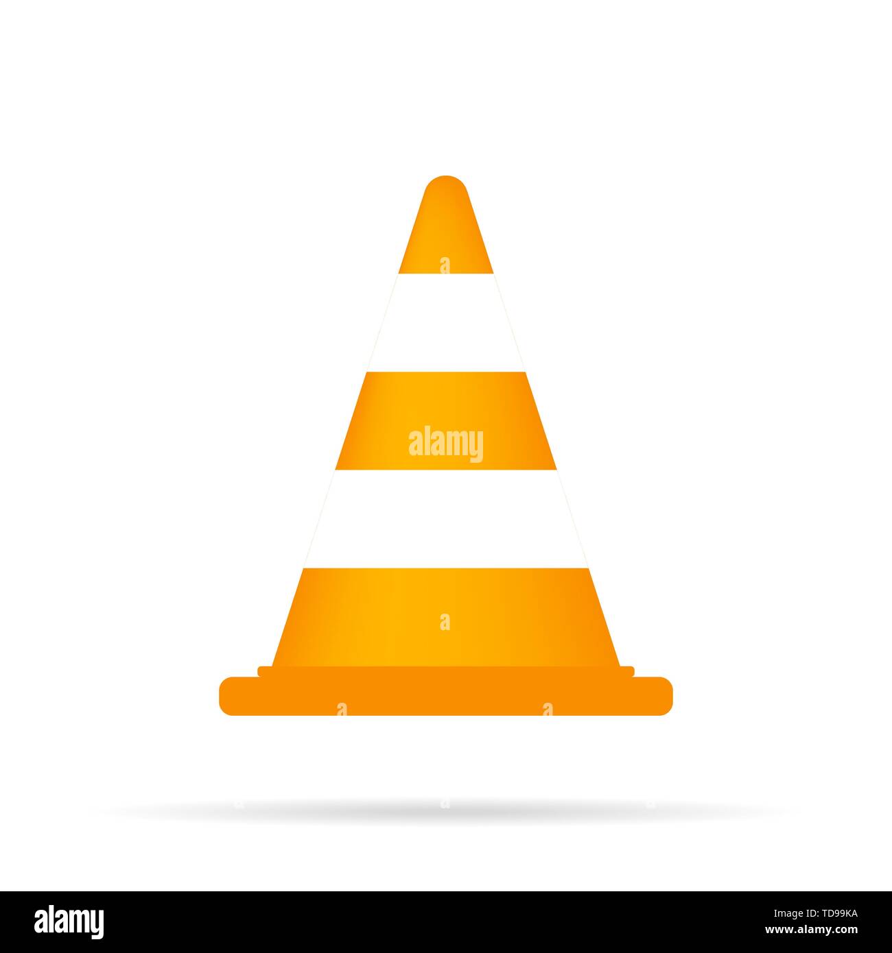 Traffic cone icon. Road sign. Vector illustration Stock Vector Image ...