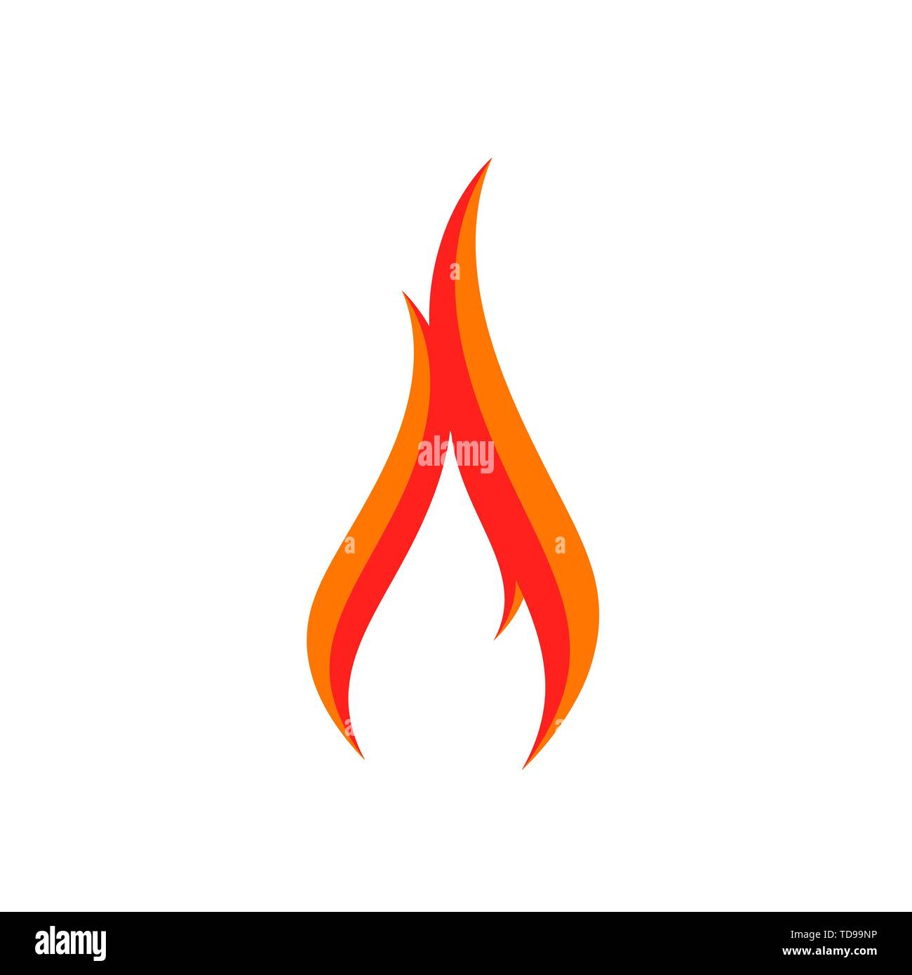 Fire logo sign icon. Eps10 vector illustration Stock Vector Image & Art ...