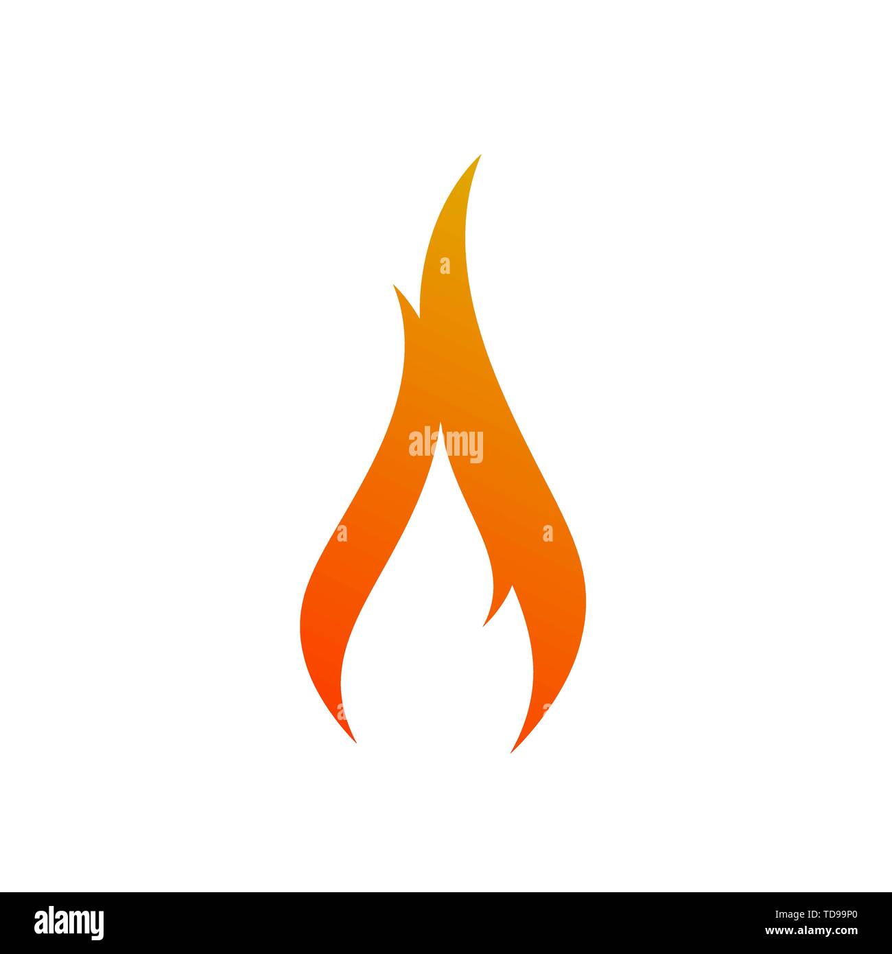 Fire logo sign icon. Eps10 vector illustration Stock Vector Image & Art ...